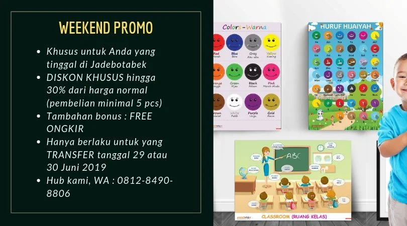 Weekend Promo Poster Belajar Eksklusif - Mainan Edukasi Anak
