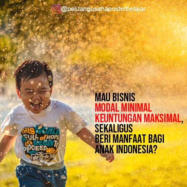 Peluang Bisnis Dropship Poster Belajar- Untungnya Gede Pasarnya Luas