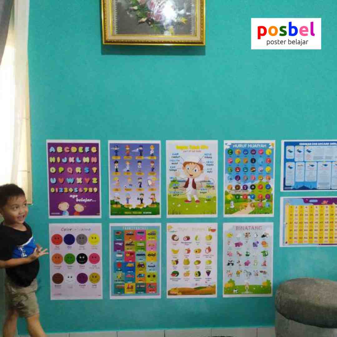 POSBEL Poster Edukasi Anak - Poster Belajar